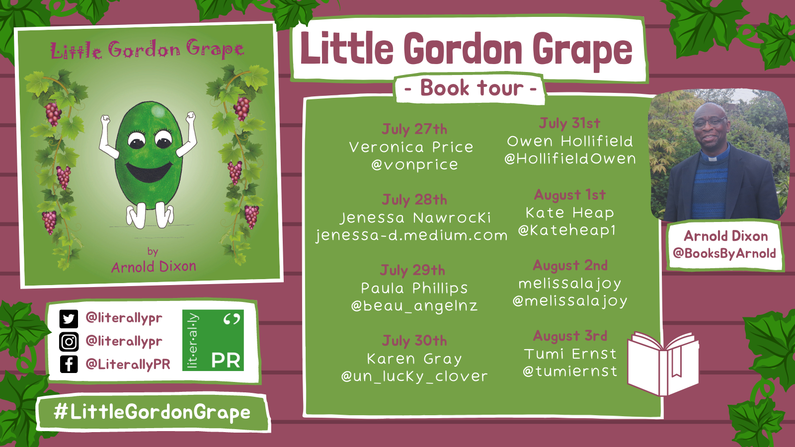 Little Gordon Grape by Arnold Dixon ~ Blog Tour – Scope for Imagination